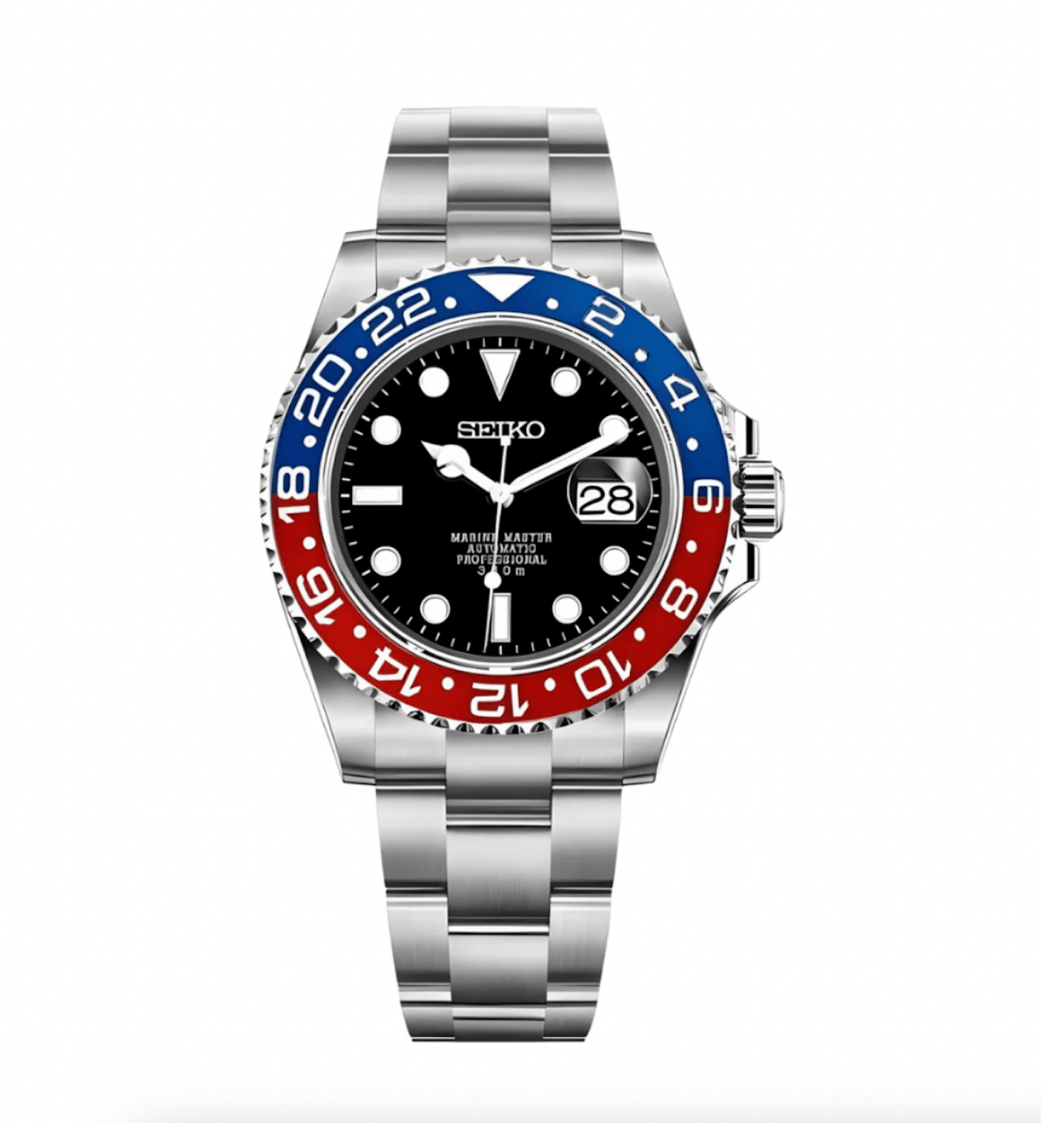 Seiko Mod Submariner Pepsi- Submariner Pepsi Seiko Mod – KOULUOLANG