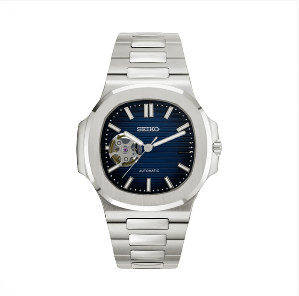 Seiko Mod Nautilus (Open Heart) Dark Blue-Seiko Nautilus Mod – KOULUOLANG