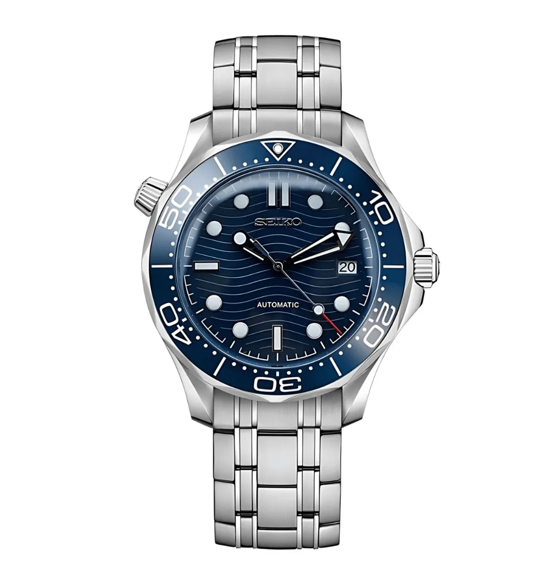 Seiko Mod Seamaster Dark Blue-Seiko Seamaster Mod – KOULUOLANG